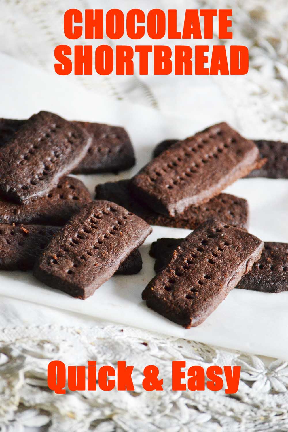 Chocolate Shortbread Biscuits (Quick & Easy) | MYREILLE RECIPES
