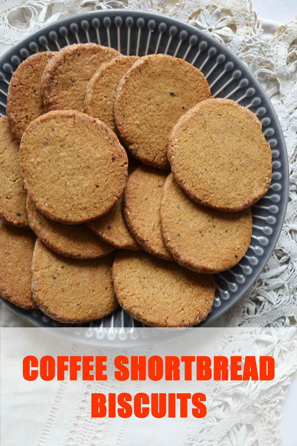 Coffee Shortbread Biscuits | MYREILLE RECIPES